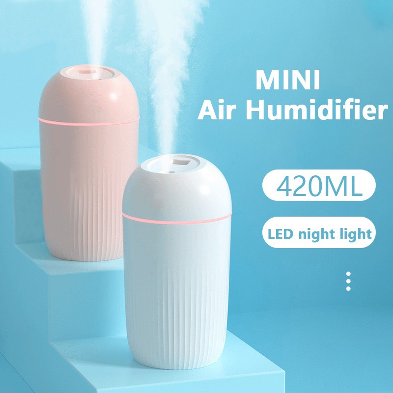 [READY STOCK] Air Humidifier 420ML Mini Ultrasonic USB Essential Oil Diffuser Aromatherapy Oil ...