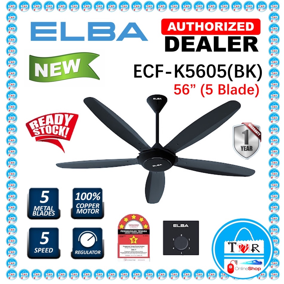 Khind CF618/CF615/CF-615 Ceiling Fan 60" White Colour / Kipas Ceiling ...