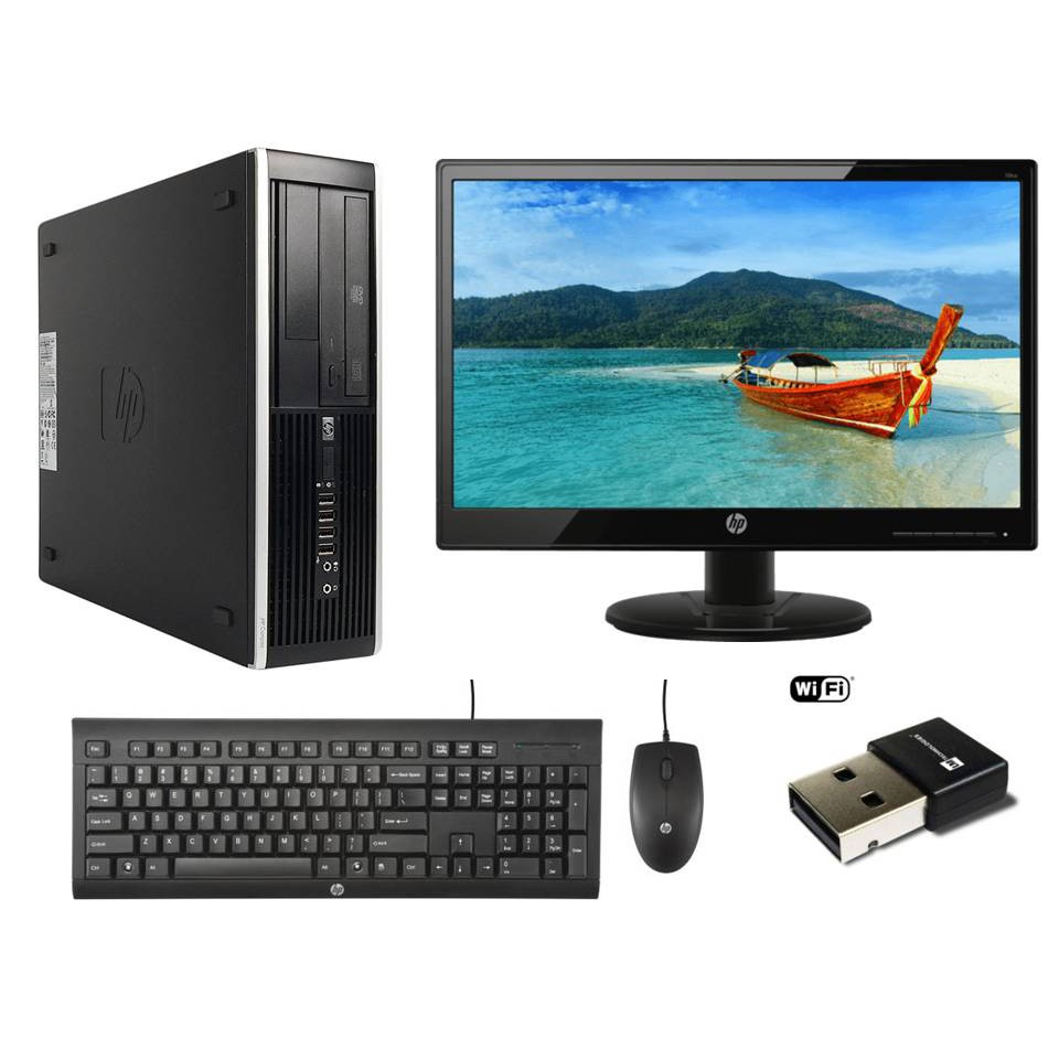 Full Set Pc Hp 8200 Elite Core i5 Gen 2/Ram 8gb/Lcd 19" Wide/Window11 ...