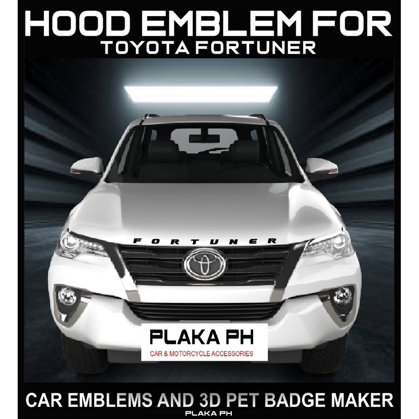 Hood emblem for Toyota Fortuner (Can Accept on Any model) | Shopee Malaysia
