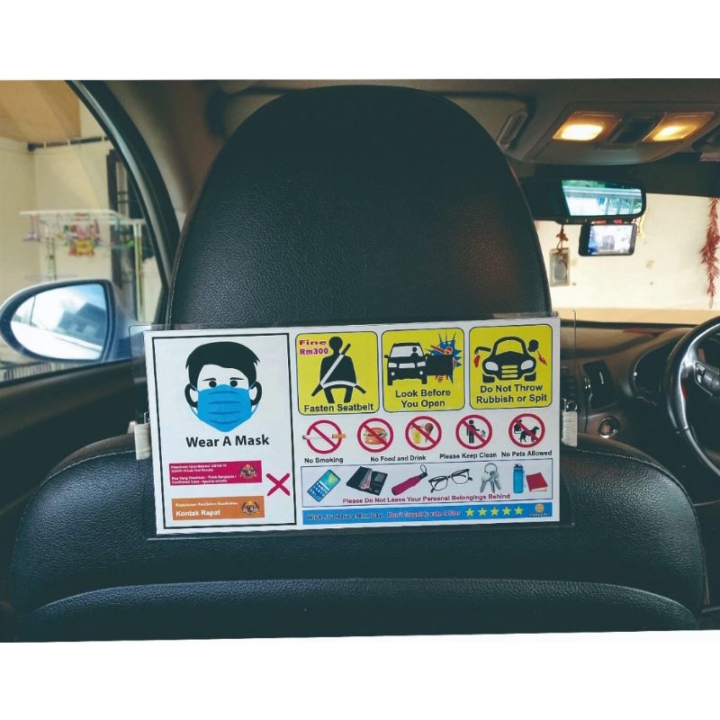 E-Hailing 5 Star Rating Acrylic Car Sign | Shopee Malaysia