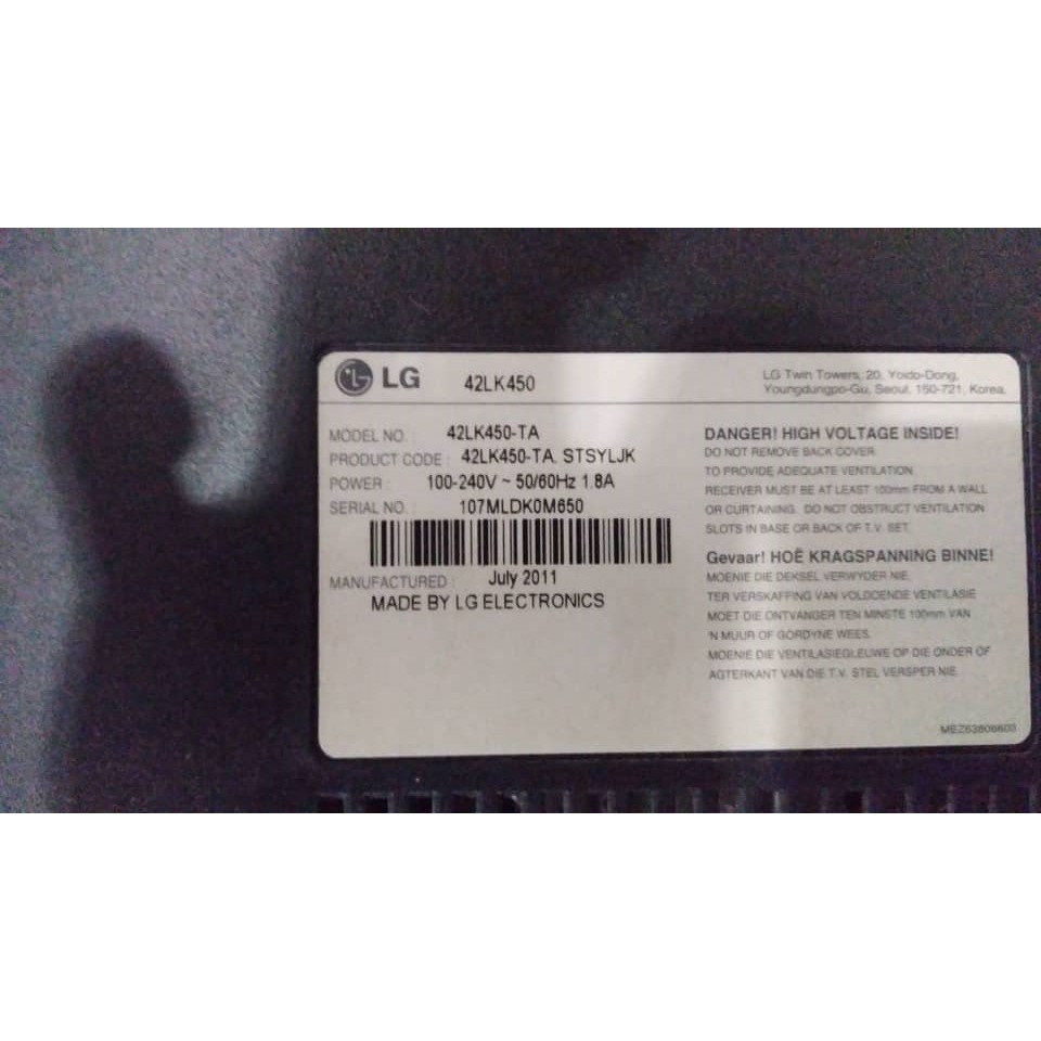 LG 42LK450-TA BOARD PART | Shopee Malaysia