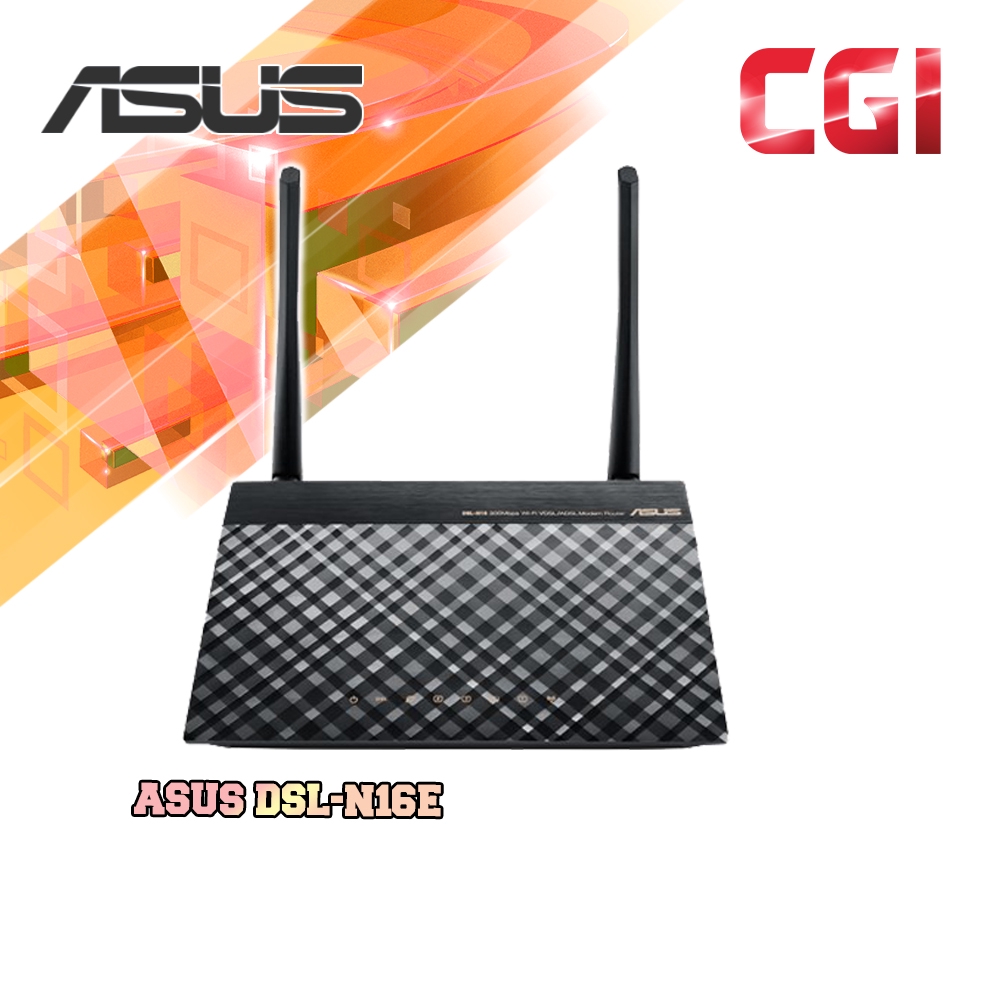 Asus DSL-N16E 300Mbps Wi-Fi VDSL/ADSL Modem Router (90IG02C0-BE2100 ...