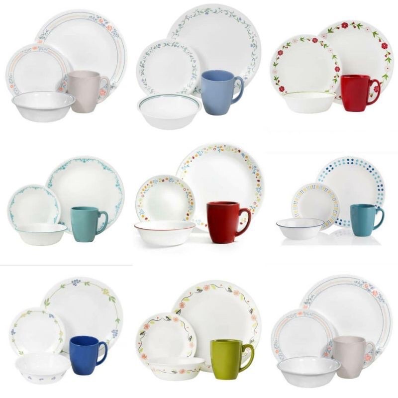 Corelle Livingware Country Cottage 16pcs Dinnerware Set Tableware ...