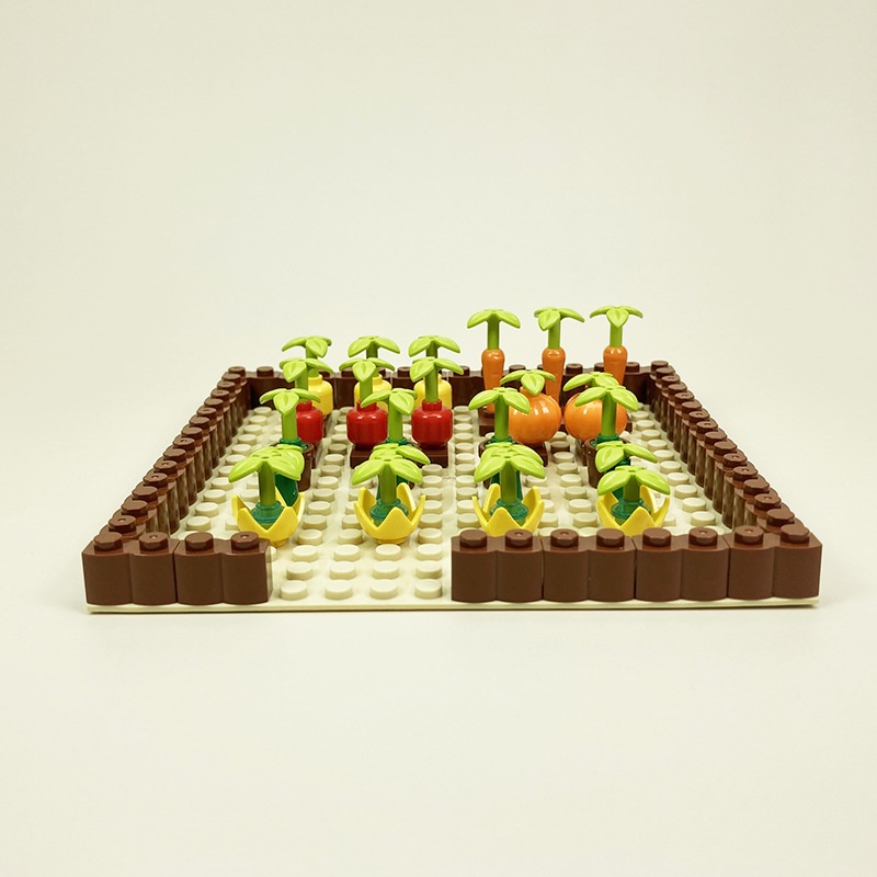 Farm Animals Crops Building Blocks Toys DIY MOC Scene Assembly Block ...