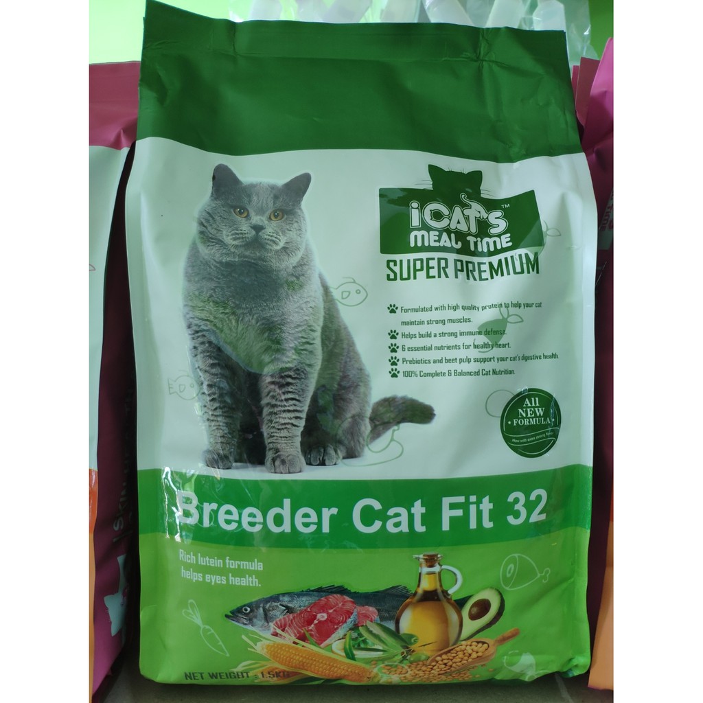 ICats Breeder Cat Fit 32 Premium Cat Food 1.5kg | Shopee Malaysia
