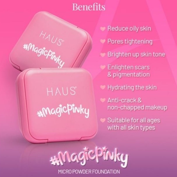 ORIGINAL HAUS 5 IN 1 MICRO POWDER FOUNDATION MAGIC PINKY FULL COVERAGE ...