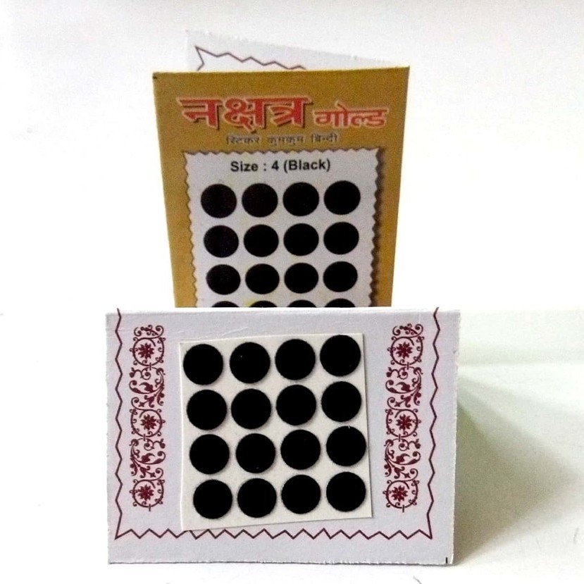 Nakshtra/Shringar Sticker Pottu / Bindi ( Black ) | Shopee Malaysia