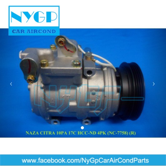 NAZA CITRA 10PA 17C HCC-ND 4PK (R) COMPRESSOR NC-7758 NYGP | Shopee ...