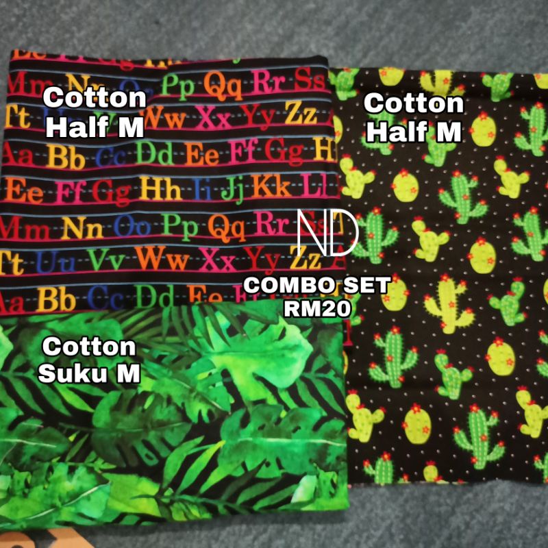 CRAFT MATERIAL COMBO SET ( POLYCANVAS / WATERPROOF / COTTON / BEG MAKER ...