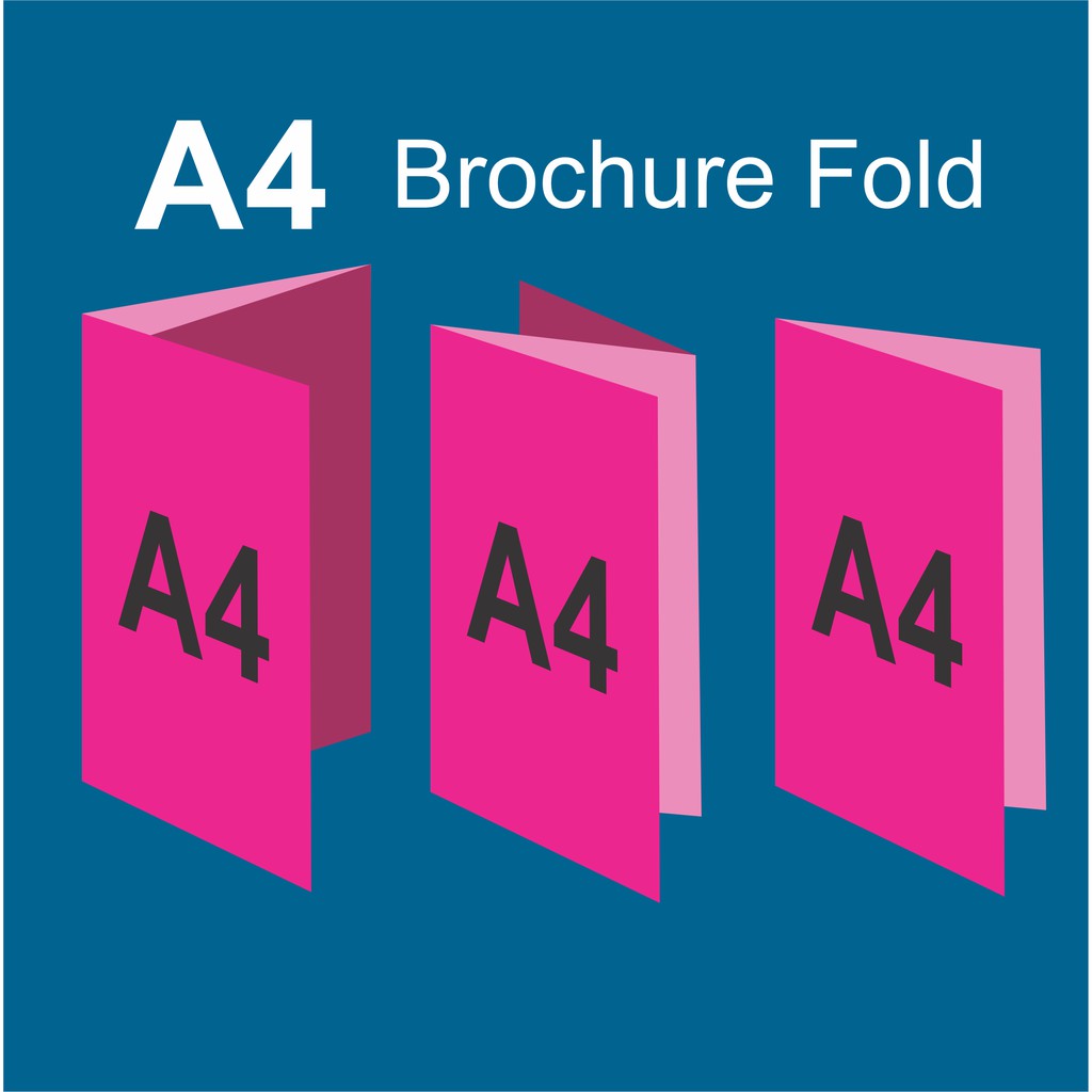 A4 Flyers Brochure Fold Option | Shopee Malaysia