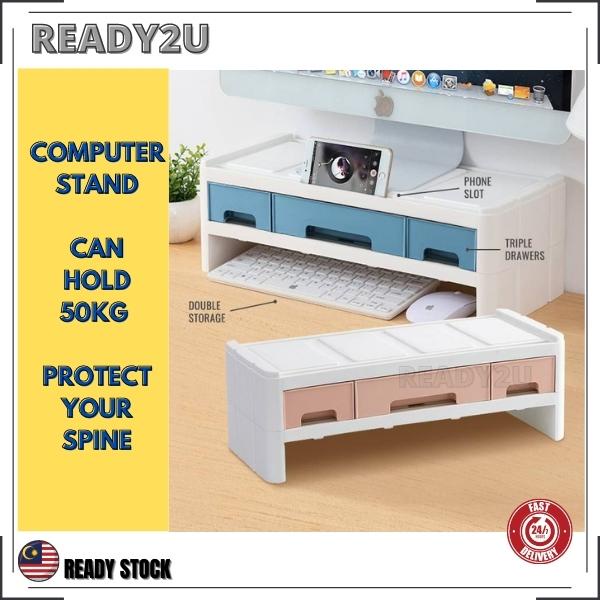 Desktop Table Rack Computer Storage Display Drawer Shelf Rak | Shopee ...