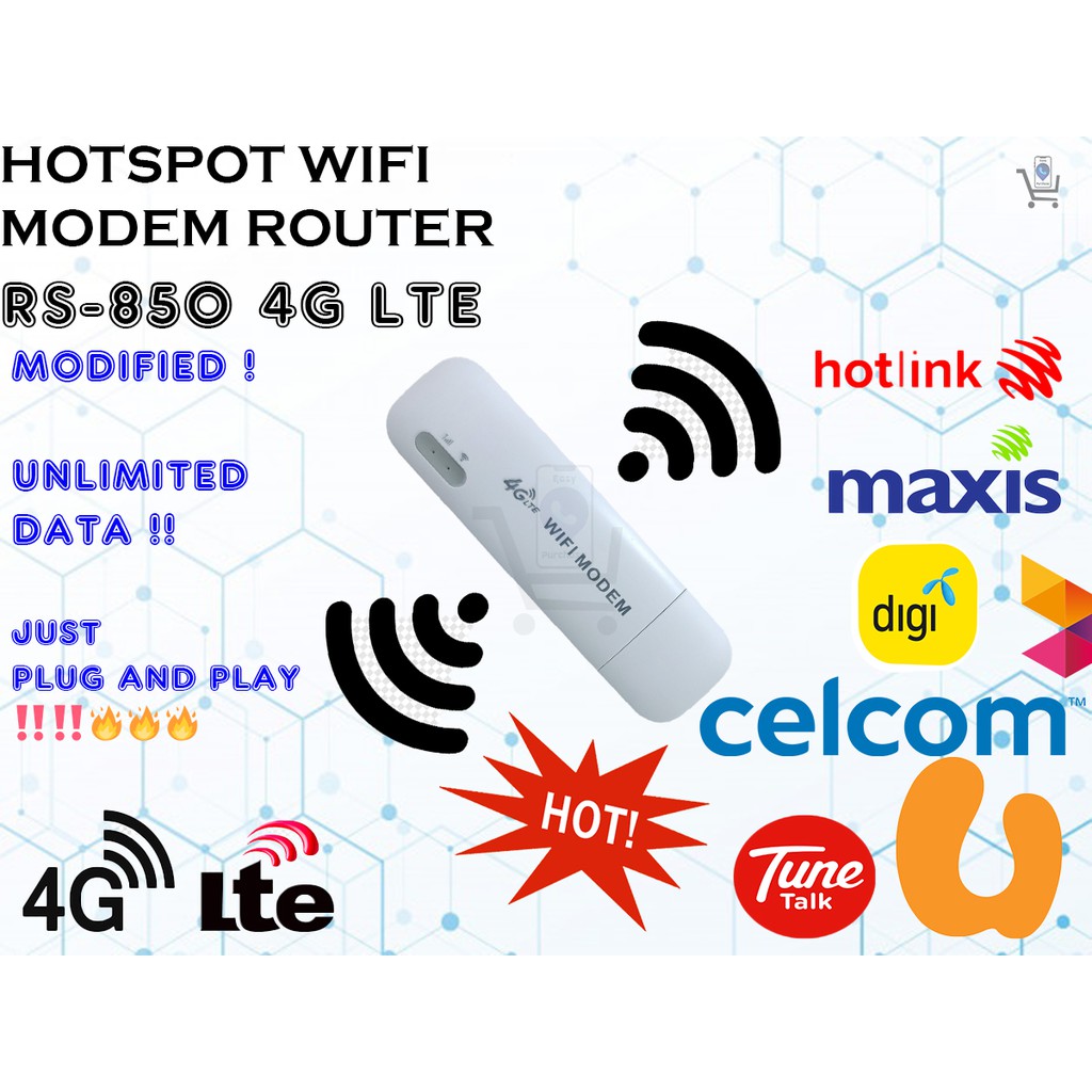 [[FREE SIMCARD]] Modified UnlimIted Modem 4G Router RS850 Car Mifi ...
