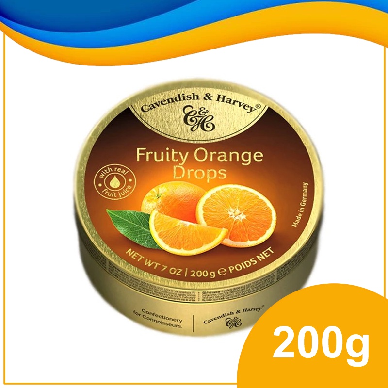 Cavendish & Harvey Fruity Orange Drops 200g (Exp: Jan 2024) | Shopee ...