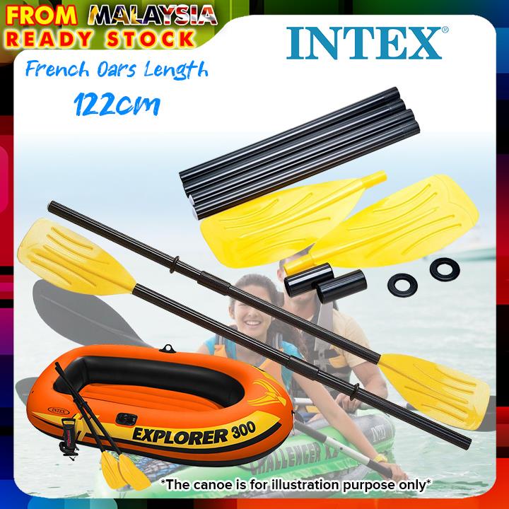 Intex 59623 French Oars Plastic 1 Pair Of Two Inflatable Boats Kayak ...