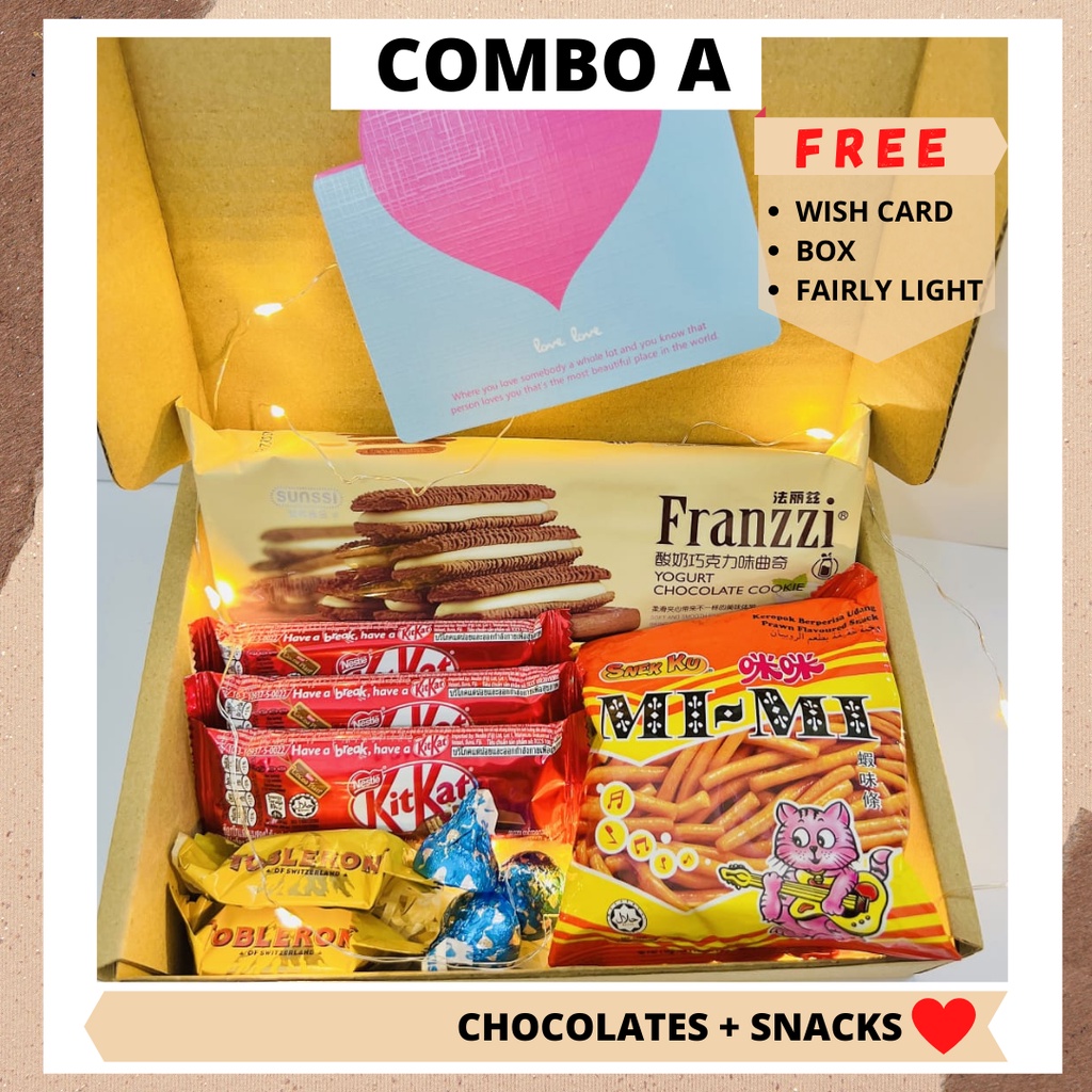 Surprise Gift Box Birthday Set Chocolate Snack Valentine Graduation ...