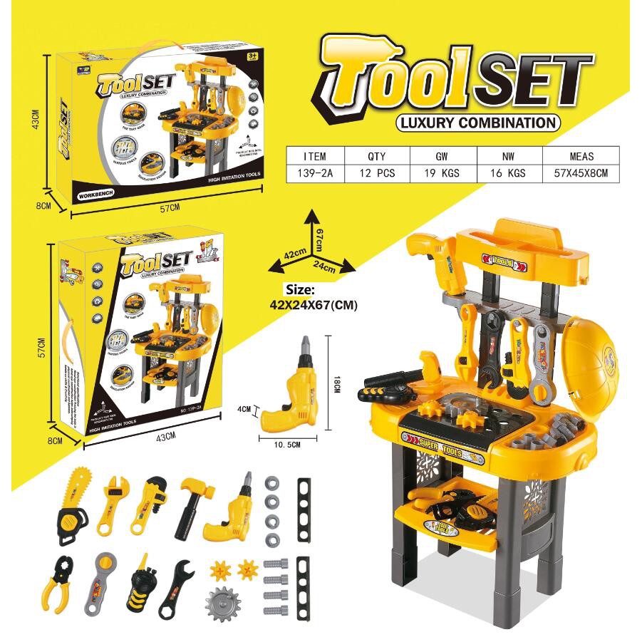 Mainan Tool set kanak kanak lelaki tool set spanar dan membaiki Tool ...