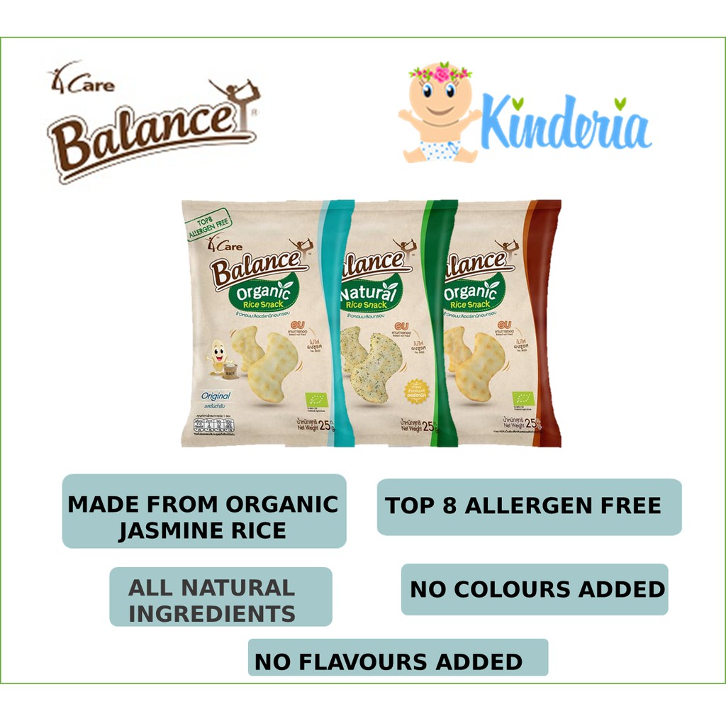 Balance Organic Rice Snack 25gm | Shopee Malaysia