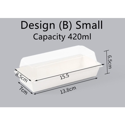 [Premium] Kraft White Paper Square Rectangular Bakery Cake Donut Food ...