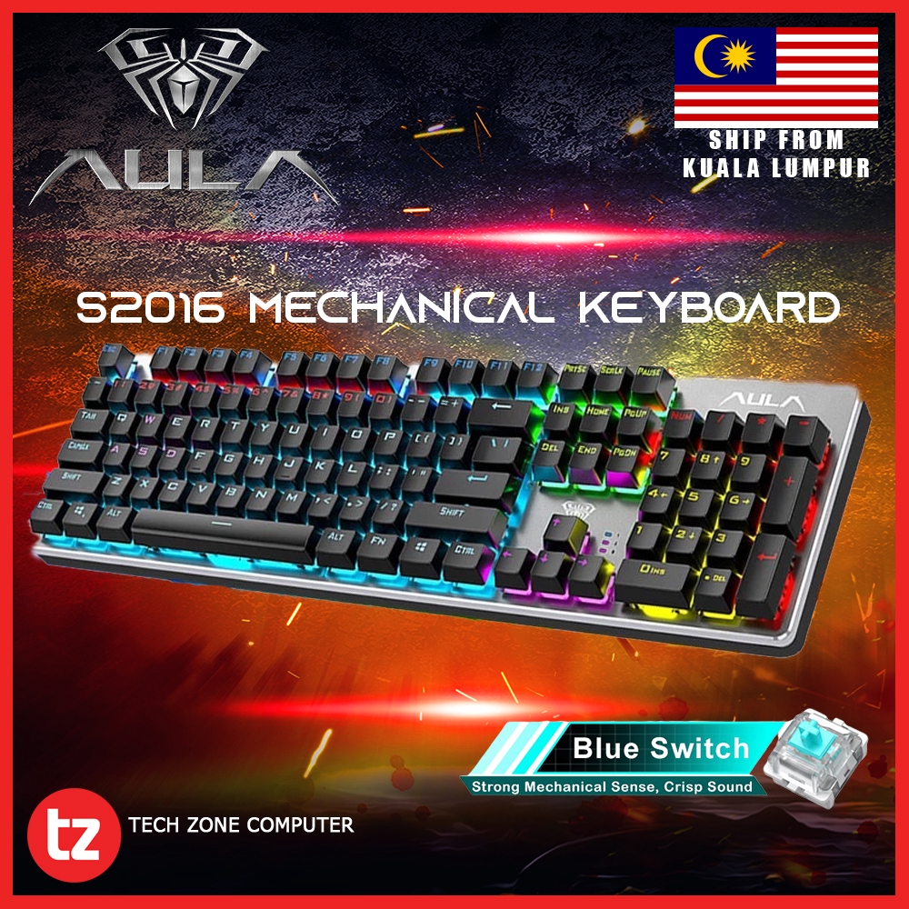 AULA S2016 / F2068 [Blue Switch] Mechanical Gaming 104 Keys Anti ...