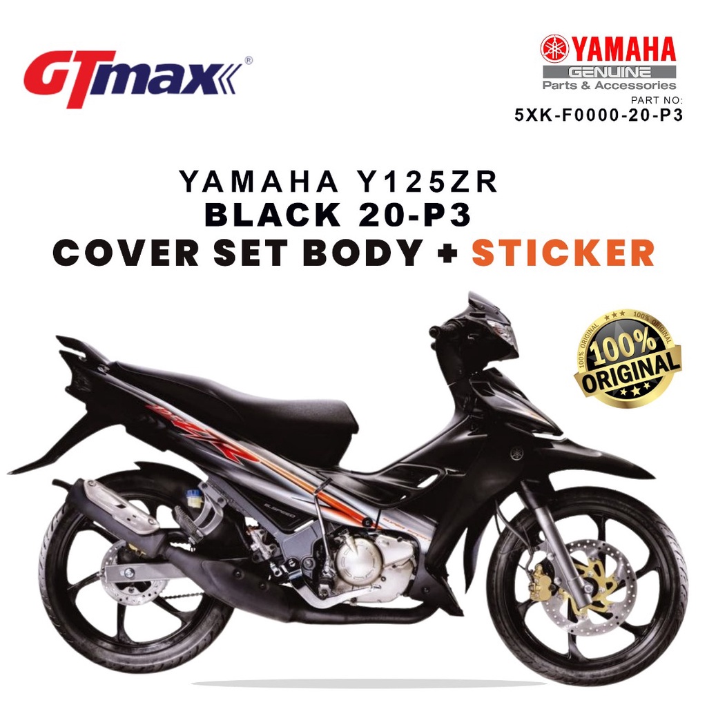 [ Original 100% HLY Yamaha Y125 ZR Body Sticker Complete Set ] Y125 ZR Original Cover Set Y 125 ...