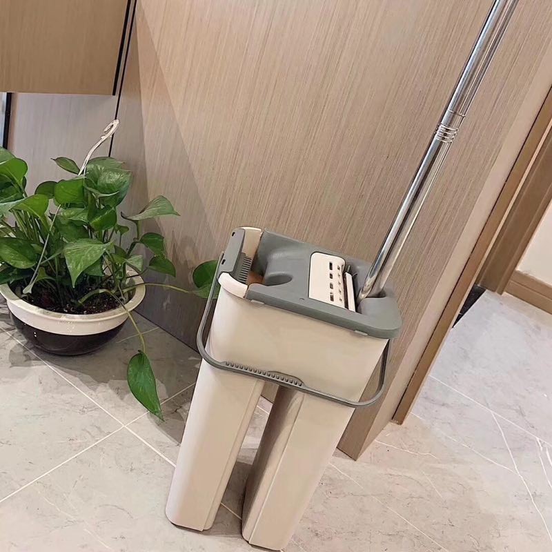 Mop lantai 2 Dalam 1 Mudah Bersih & Kering New Mop Self-Wash And ...