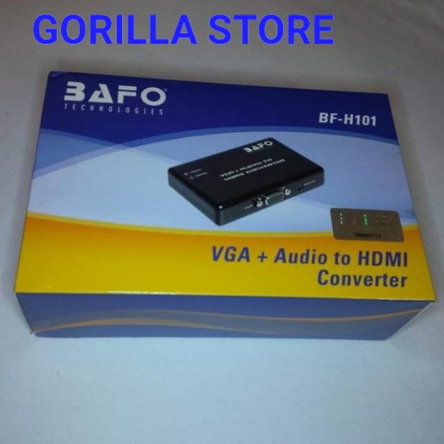 Bafo H-101 VGA TO HDMI Converter+Adapter | Shopee Malaysia