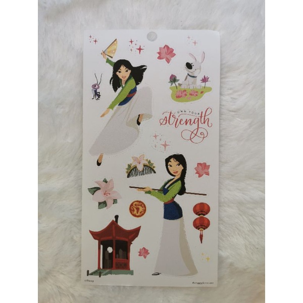 Mambi Happy Planner Disney Princess Mulan Stickers (Authentic) | Shopee ...