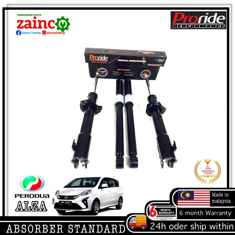 ABSORBER STANDARD PRORIDE PERODUA ALZA original Fast Shipping | Shopee ...
