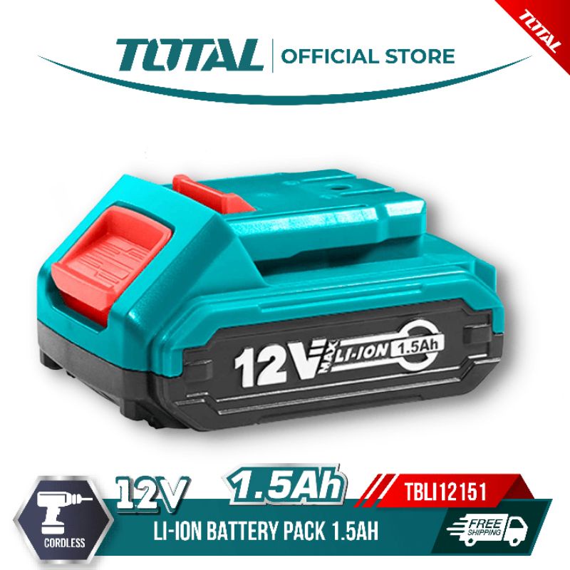 Total Li-ion 12V Battery Pack (1.5Ah) TBLI12151 | Shopee Malaysia