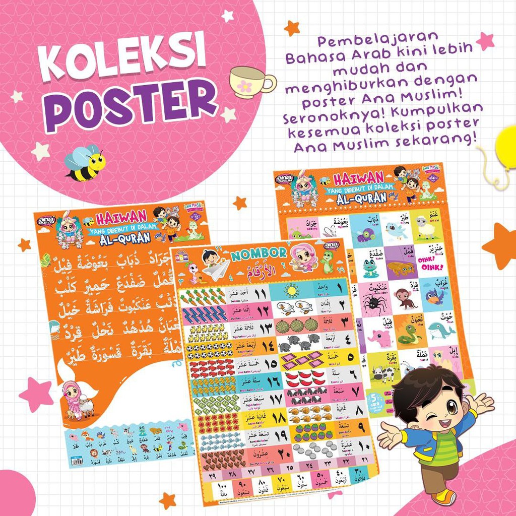POSTER ANA MUSLIM (BAHASA ARAB) | Shopee Malaysia