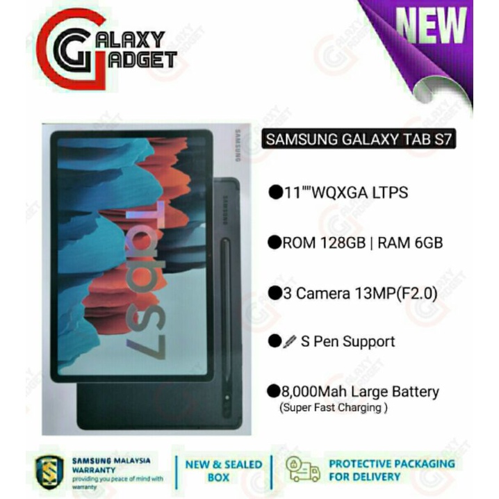 SAMSUNG GALAXY TAB S7 WIFI(SM-T870N)-ORIGINAL BY SAMSUNG MALAYSIA ...