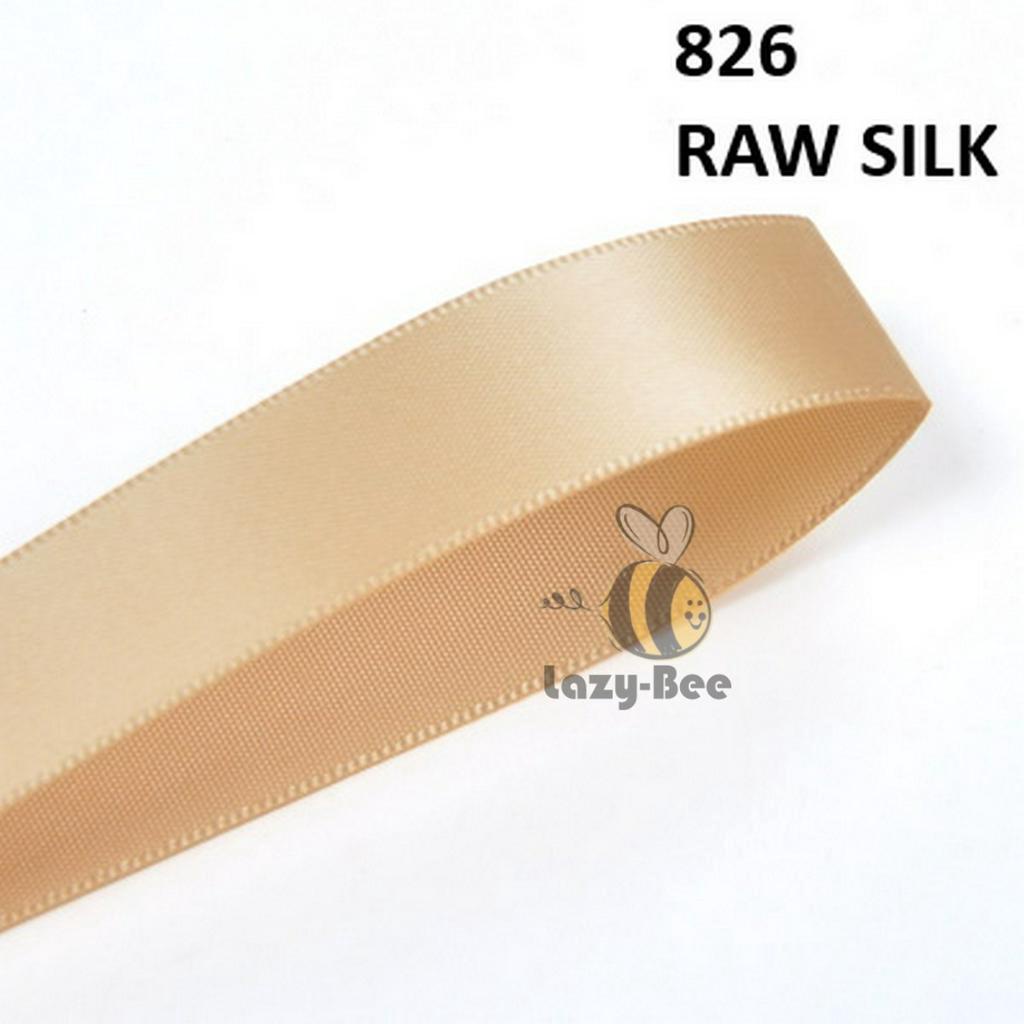 IVORY CREAM BROWN 5Meter 2.5cm 3.8cm 5cm Premium Quality Double Face ...