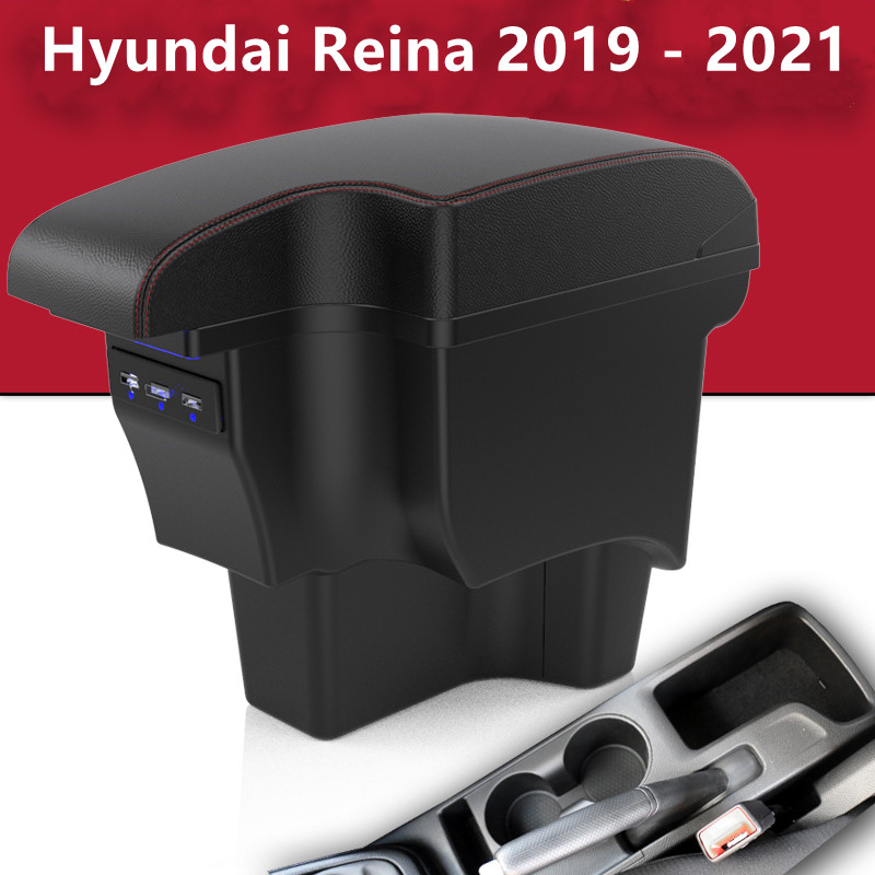 Hyundai Reina Armrest Console Box with usb Adjustable Centre Console ...
