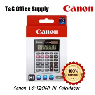 [Original] Canon Calculator LS-120 HI III 12 Digit | Shopee Malaysia