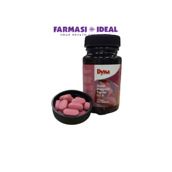 Dyna Pregmin Tablet 30's Tambah darah Hb rendah Tambah susu badan ...