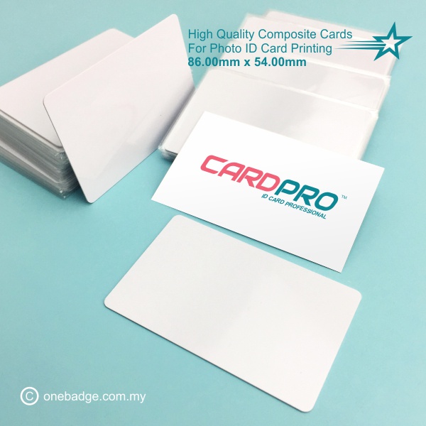 Cardpro Blank PVC ID Card | CR80 30mil | 86.00mm x 54.00mm (For Card ...
