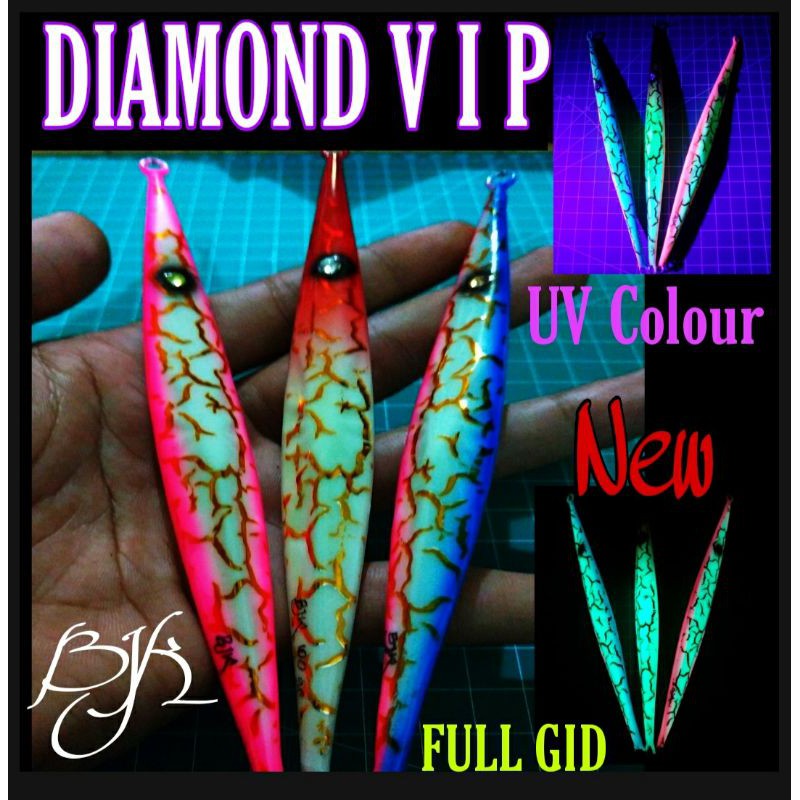 HIJAU Metal JIG DIAMOND VIP NEW FULL GID Phosphor Green (BJK) | Shopee ...