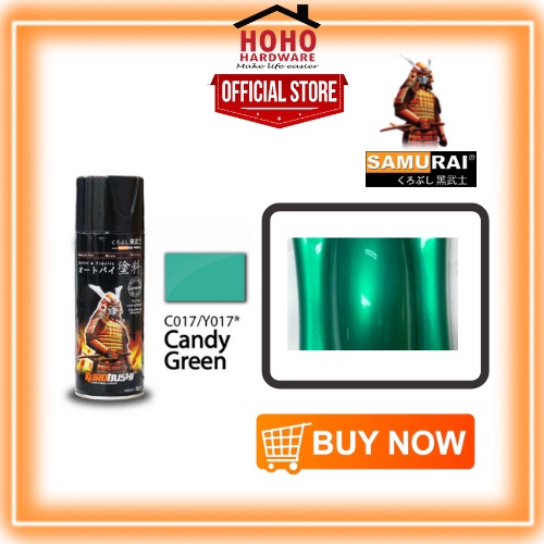 SAMURAI CANDY CHROME COLOUR CAN SPRAYS C011 C012 C016 C017 C018 Candy ...