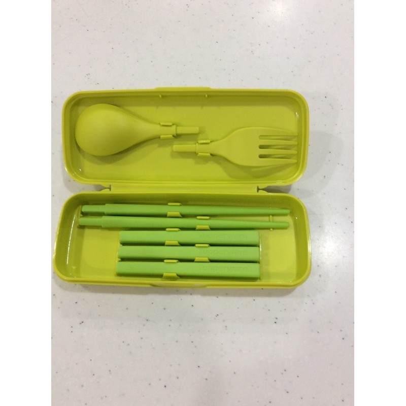 Tupperware portable fork& spoon box set | Shopee Malaysia