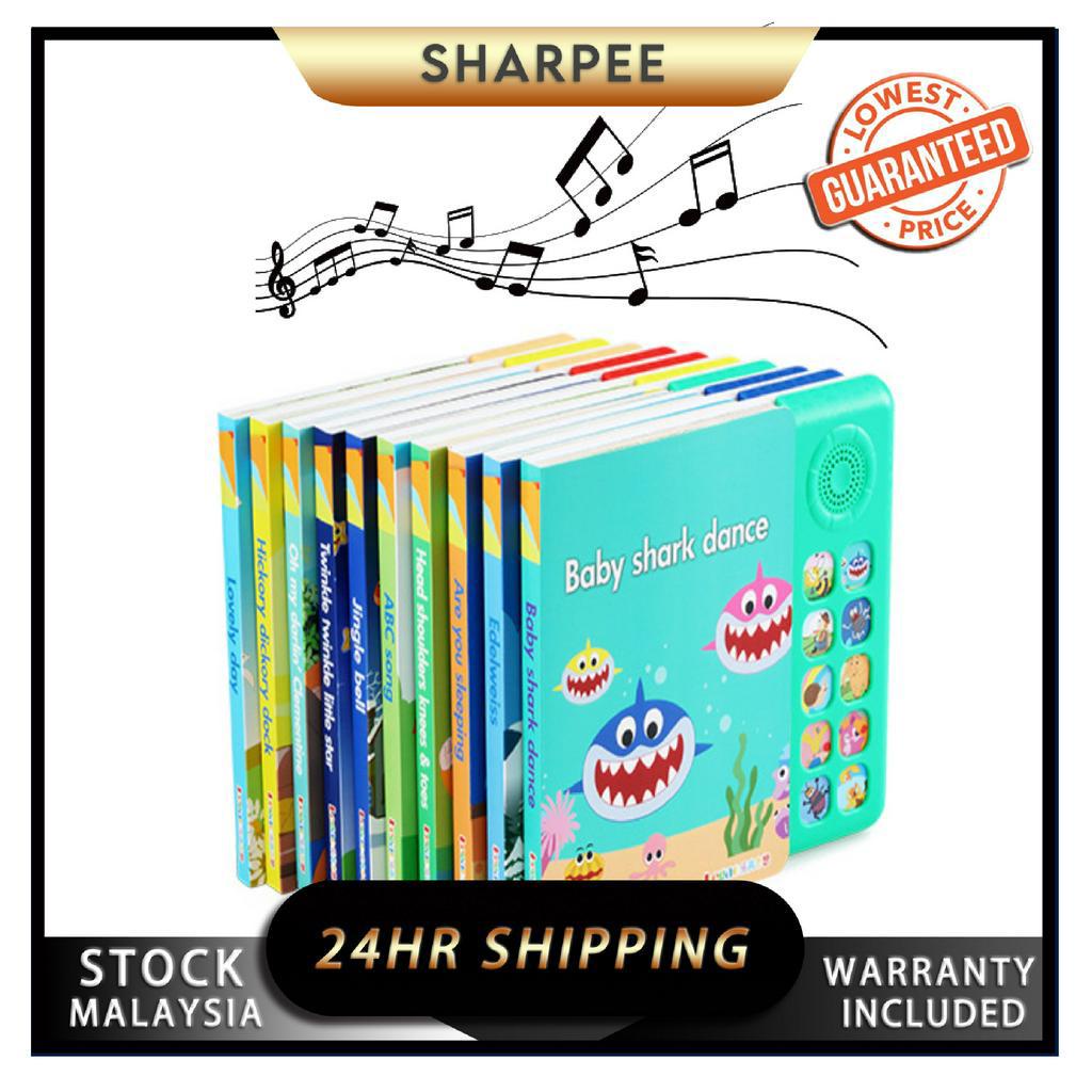 Kids Electric Song Book Nursery Rhymes Baby Shark 10 Songs Per Book ...
