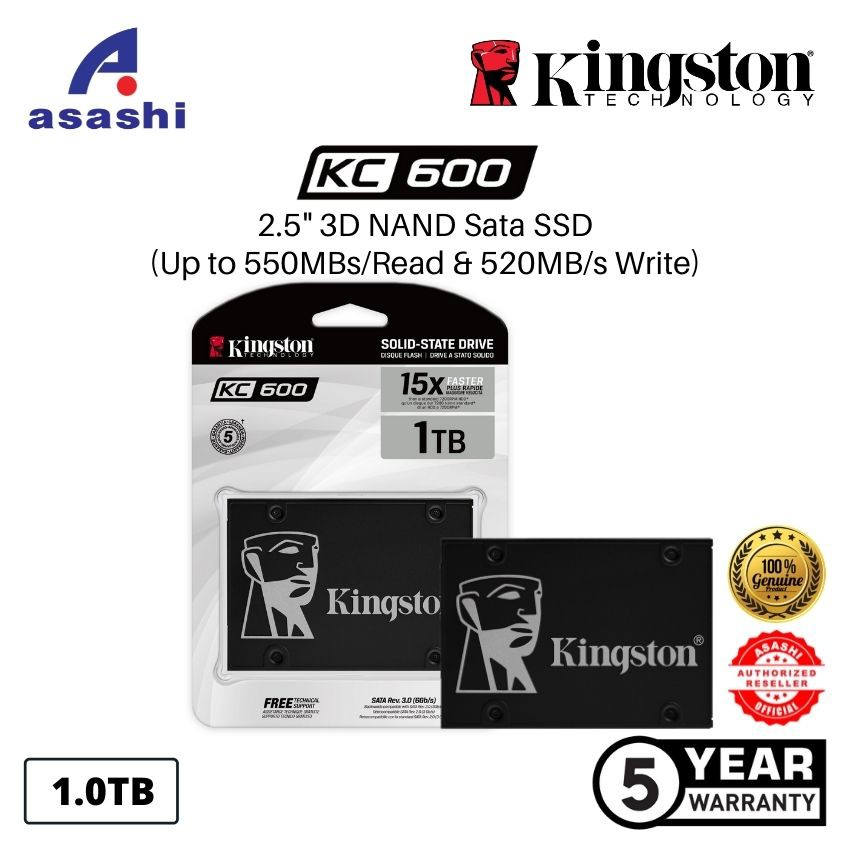 Kingston SKC600 / Kingston KC600 256GB / 512GB / 1024GB / 2048GB 2.5 ...