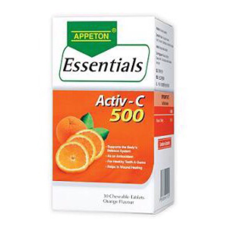 APPETON Essentials Activ-C 500 Orange for Immunity & Antioxidant ...