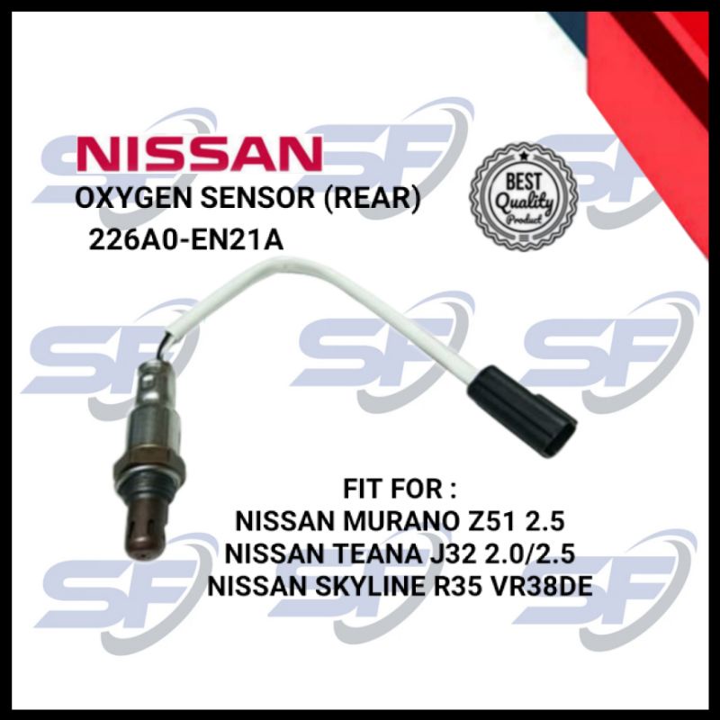 NISSAN MURANO Z51 2.5 TEANA J32 2.0 2.5 SKYLINE R35 VR38DE REAR OXYGEN SENSOR 226A0-EN21A ...