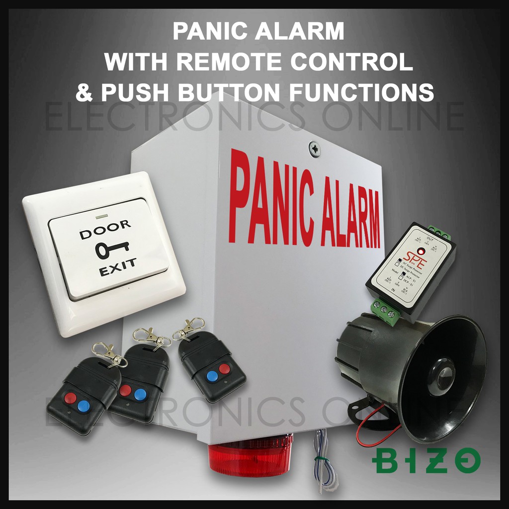 Panic Alarm with Remote Control Push Button Emergency Alarm SOS ...