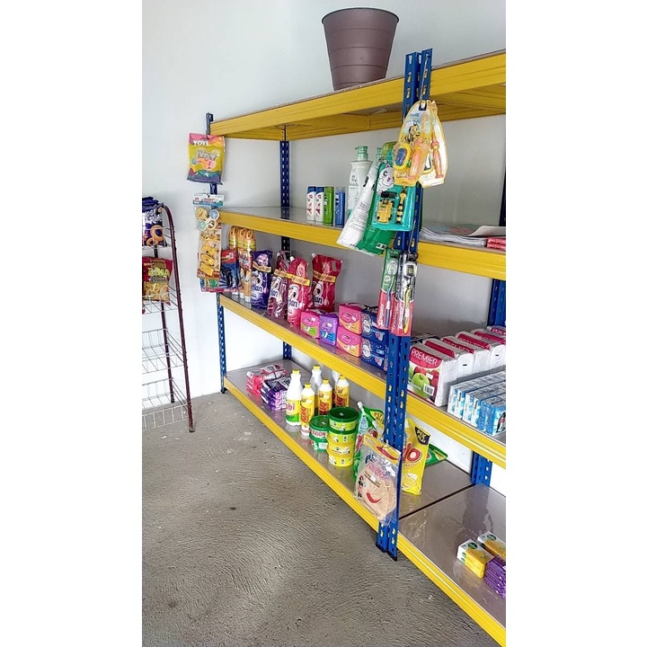 HEAVY DUTY RACK 250KGS / PERLEVEL 💛💙YELLOW BLUE💛💙 BOLTLESS RACK ...
