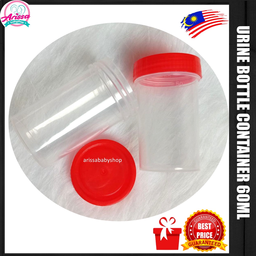 Urine Cup Bottle 60ML / Botol Sample Urine / Urine Bottle Container ...