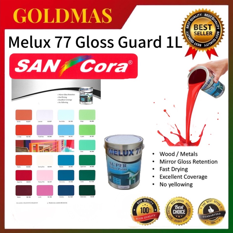 🔥READY STOCK🔥MELUX 77 super gloss paint 1Liter (page 1) | Shopee Malaysia