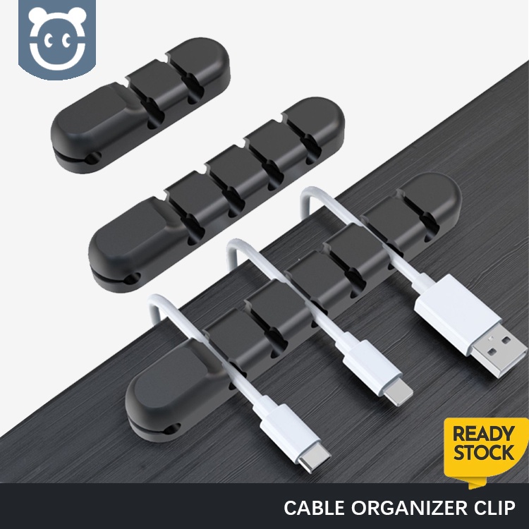 Specoso 3/ 5/ 7 Clip Cable Organizer | Silicone USB Cable Management Clips Cable Holder Cable ...