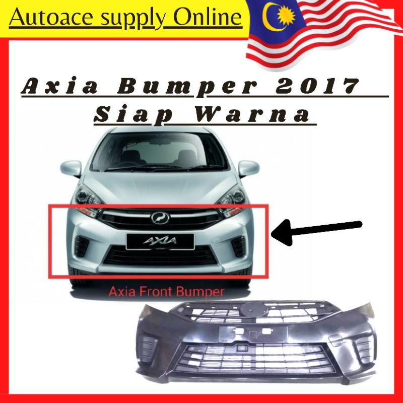 Perodua Axia 2017 Bumper Depan Siap Warna Oem | Shopee Malaysia